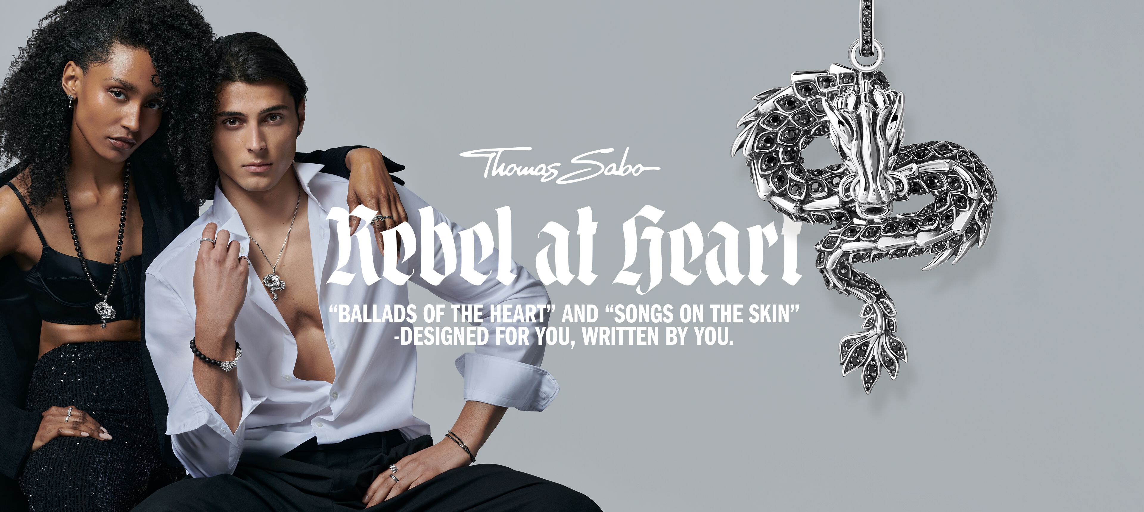 Rebel at heart by THOMAS SABO | Des bijoux audacieux pour elle et lui