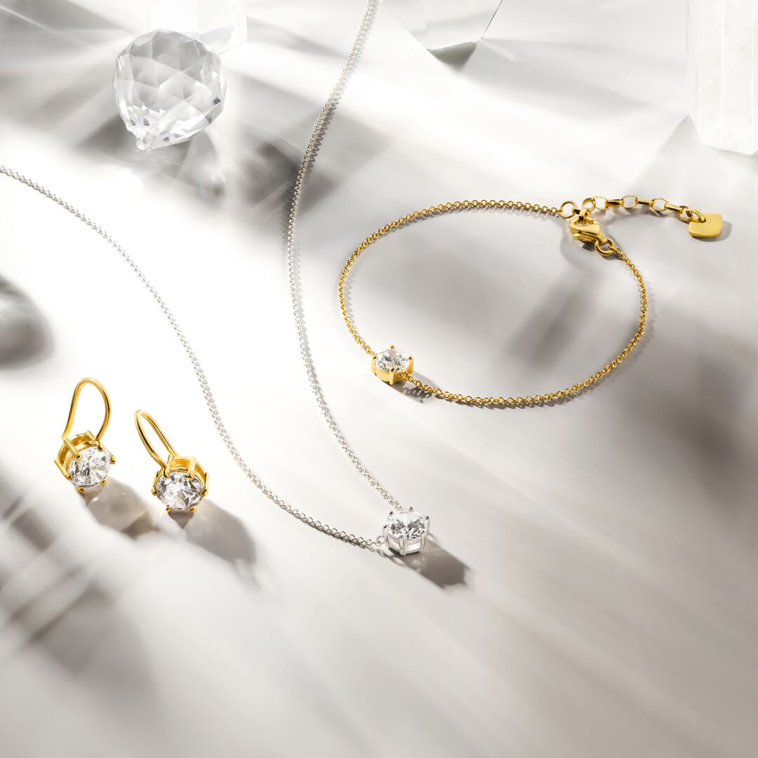 Silver Ring with Green Zirconia Stone Elyndra | THOMAS SABO