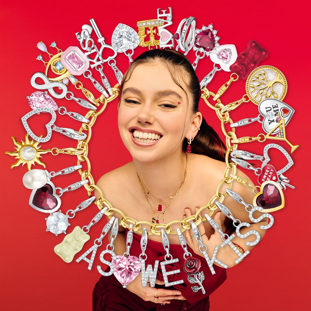 Silver Oval Stud Earrings with Zirconia Stones | THOMAS SABO