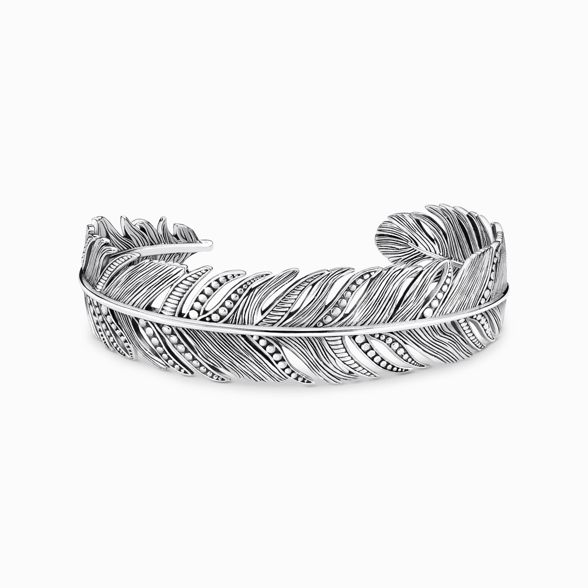 Stylish silver bangle Feather – THOMAS SABO