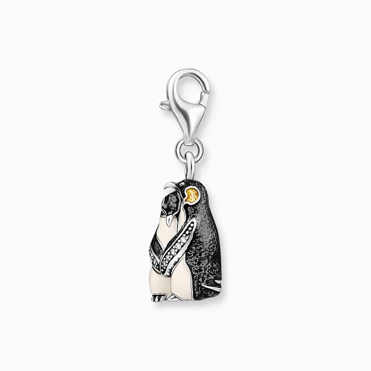 Charm: penguin couple, cold enamel & stones | THOMAS SABO
