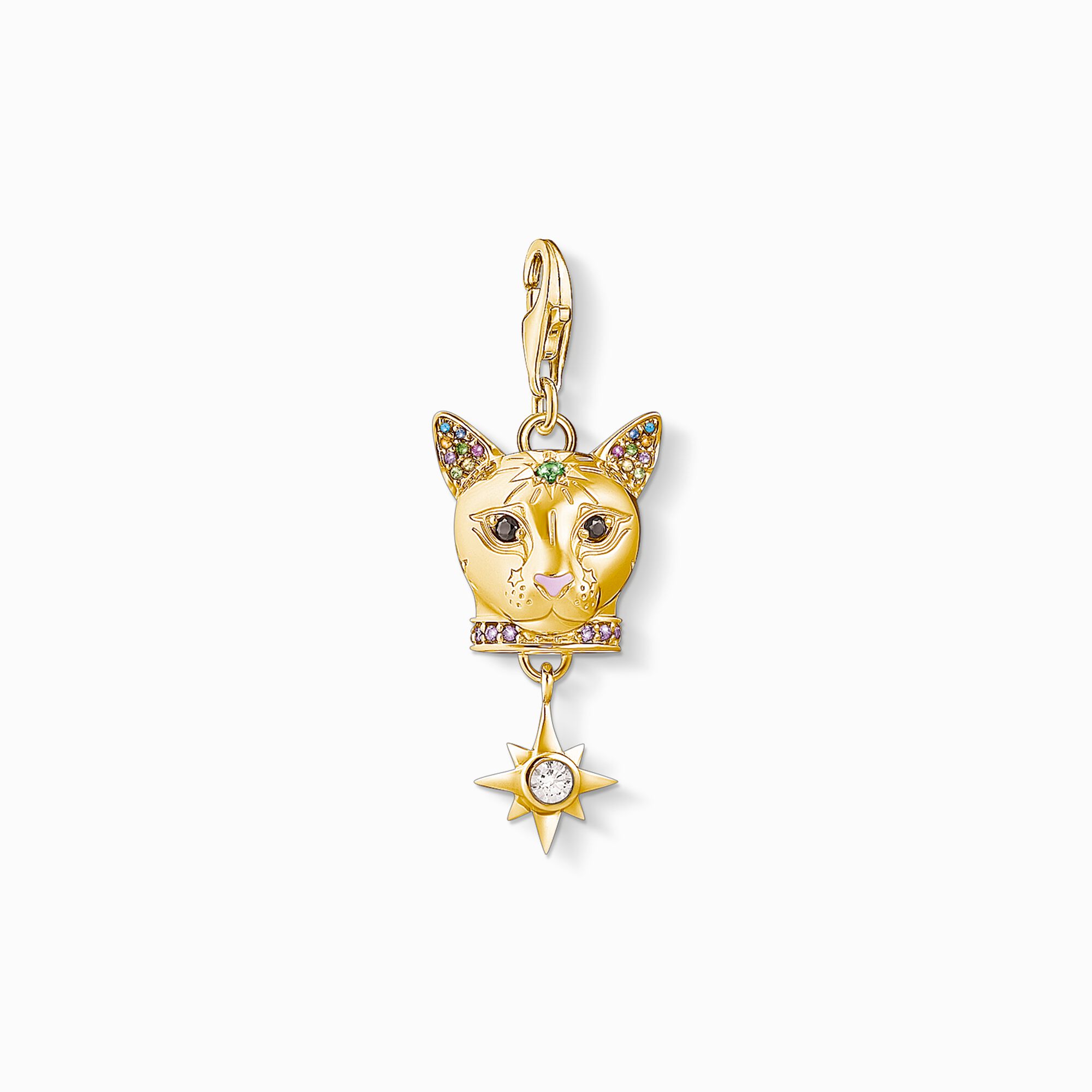 Charm pendant cat gold | Charm Club | THOMAS SABO