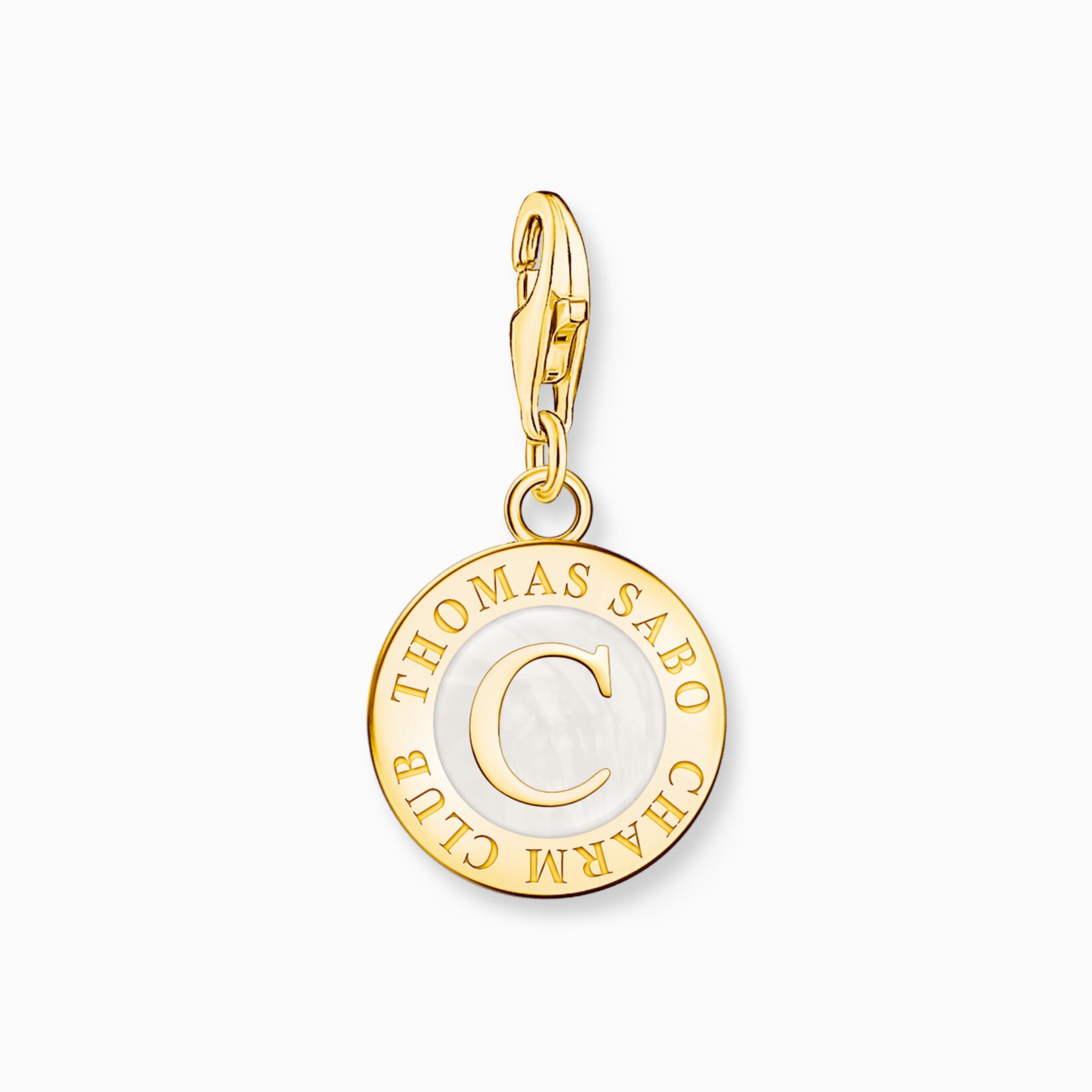 Member Charm white Charmista Coin gold plated | THOMAS SABO