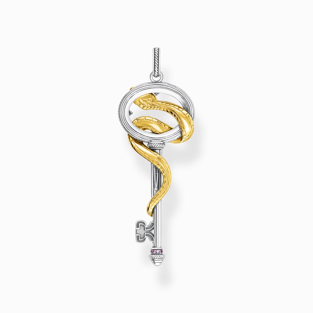 Pendant in key design with snake | THOMAS SABO