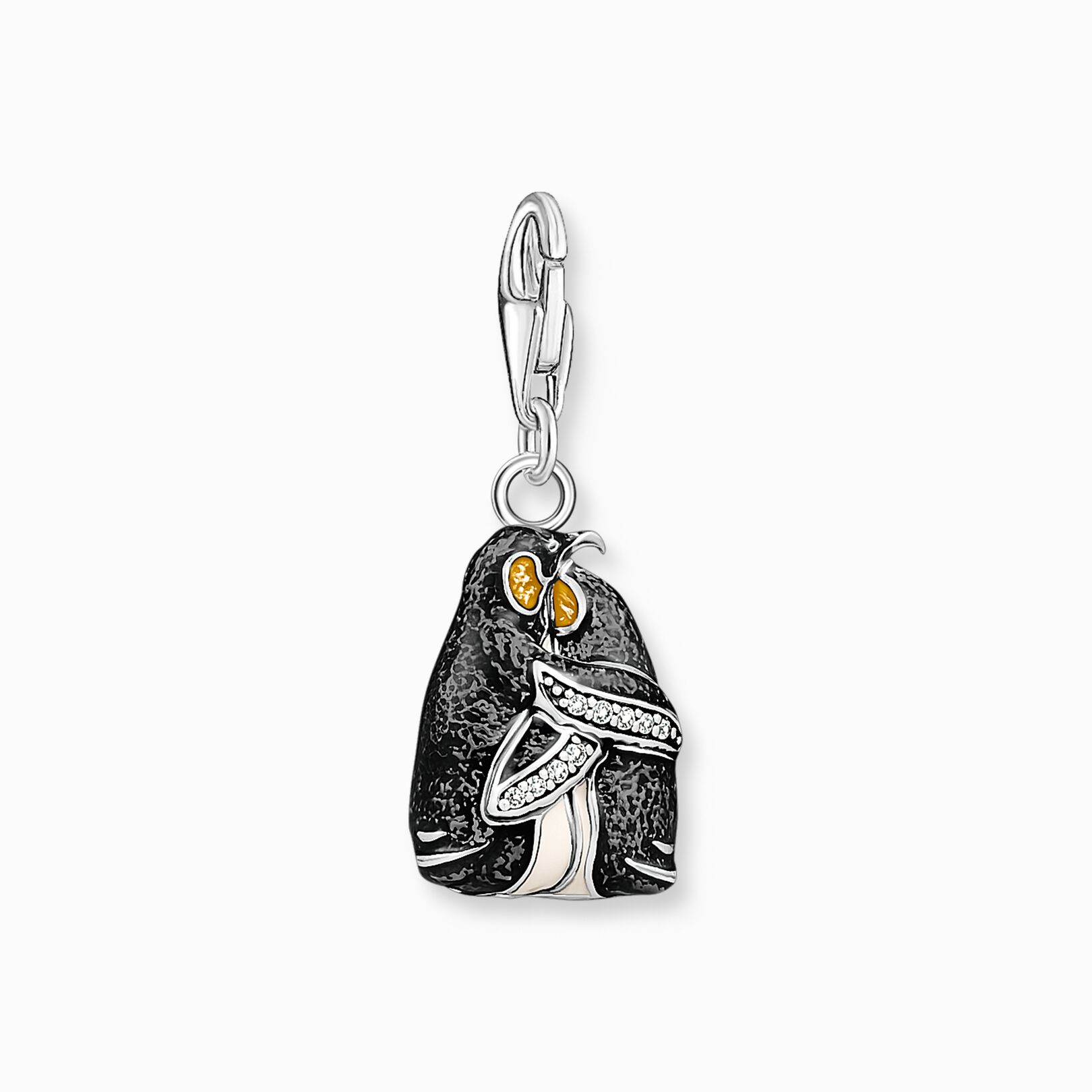 Charm: penguin couple, cold enamel & stones | THOMAS SABO