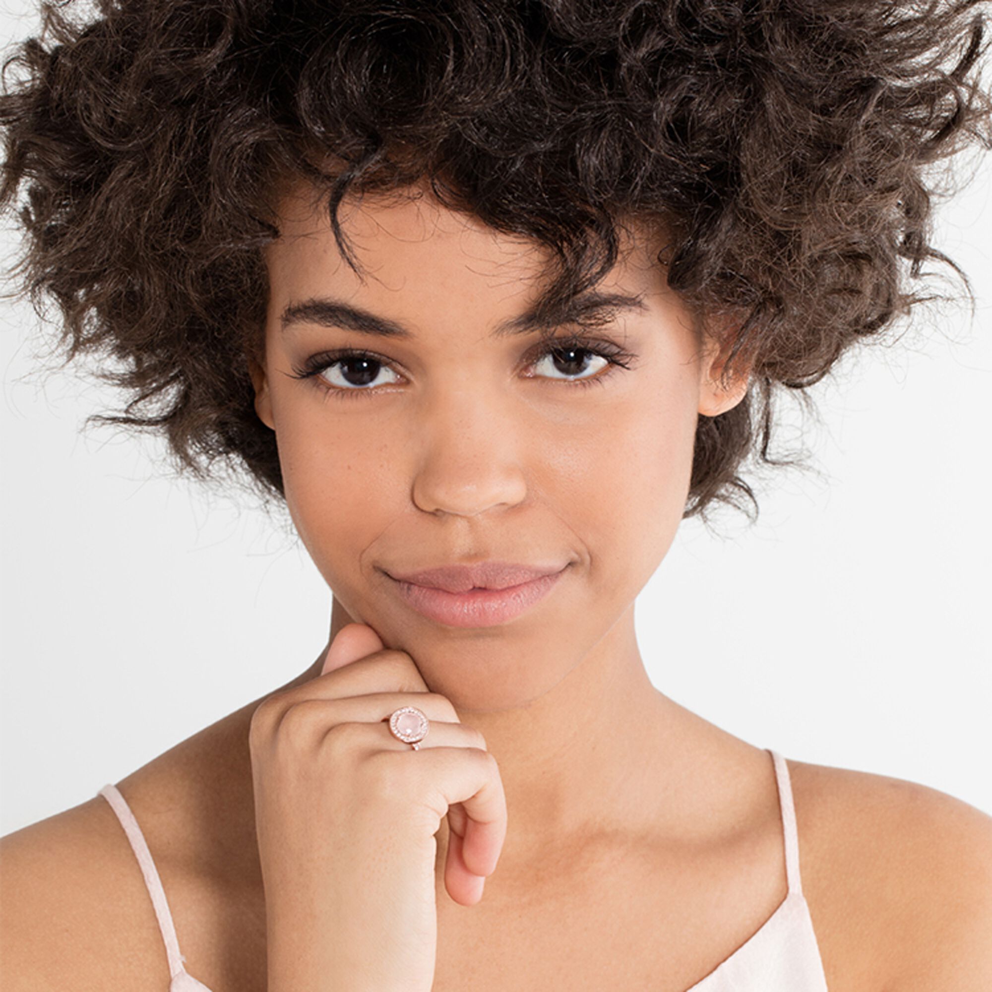 Solitaire ring light of Luna pink | THOMAS SABO