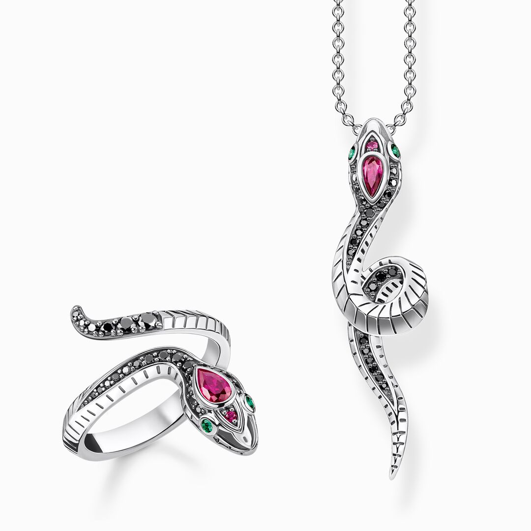 Ring for women: Seductive silver snake-design | THOMAS SABO