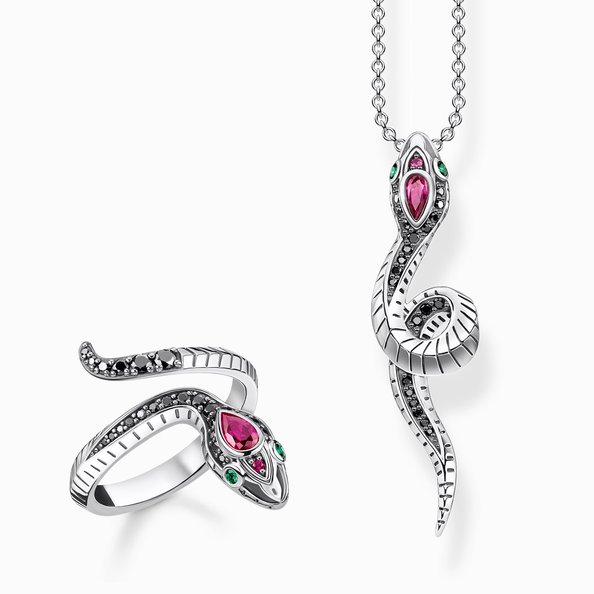Ring for women: Seductive silver snake-design | THOMAS SABO